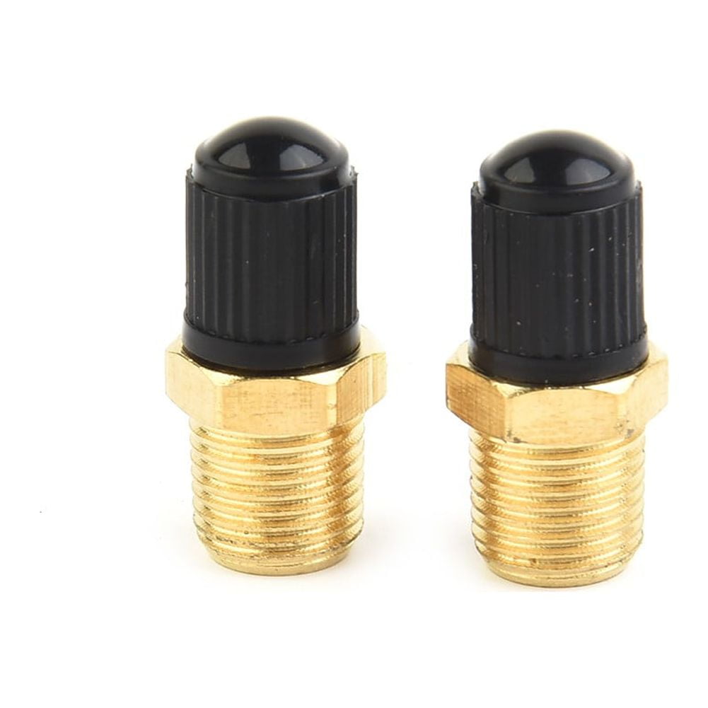 LLDI 2pcs 1/8 inch NPT Solid Brass Air Compressor Tank Fill Valve ...