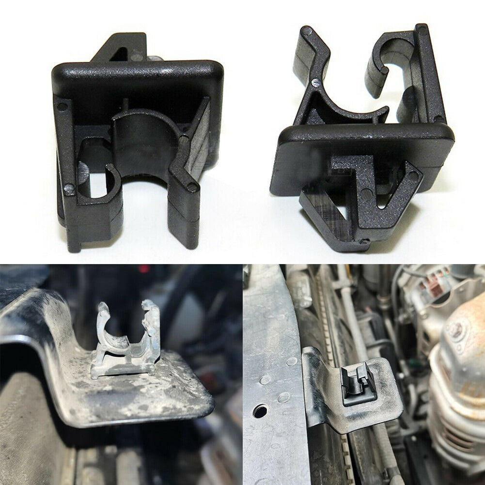 LLDI 2pcs Plastic Car Auto Hood Support Prop Rod Clamp Holder Clips For ...