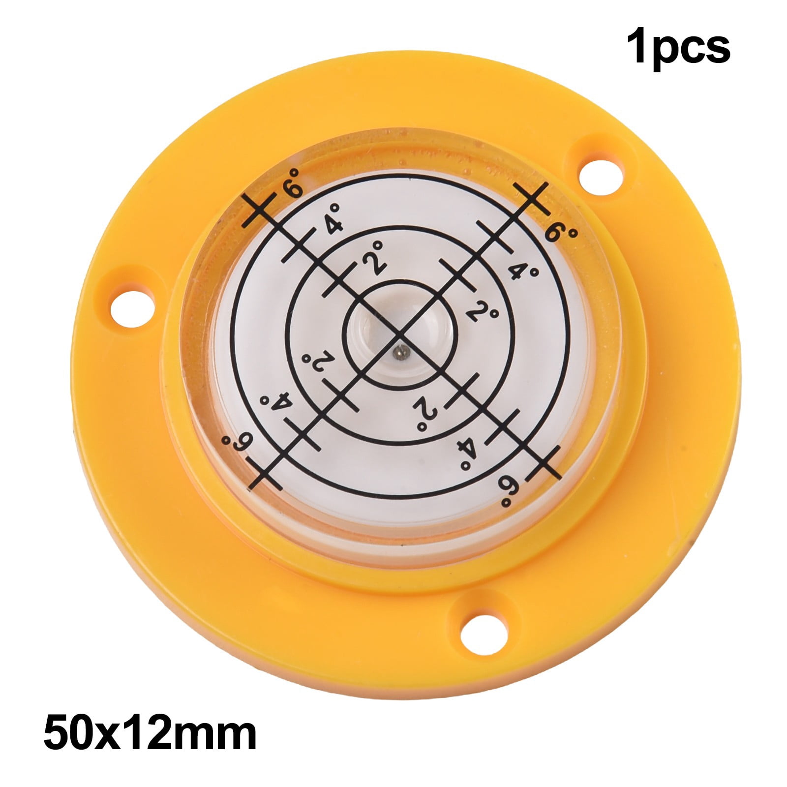 LLDI 50 x 12mm For Spirit Level Bubble Black Angle Clear Mini Round ...
