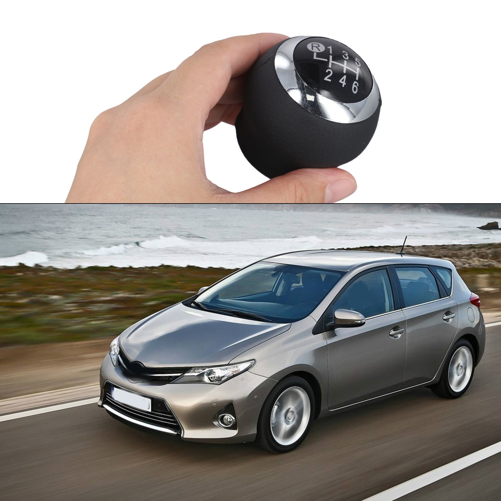 LLDI 6 Speed Gear Shift Lever Knob For Toyota For Corolla For Verso For ...