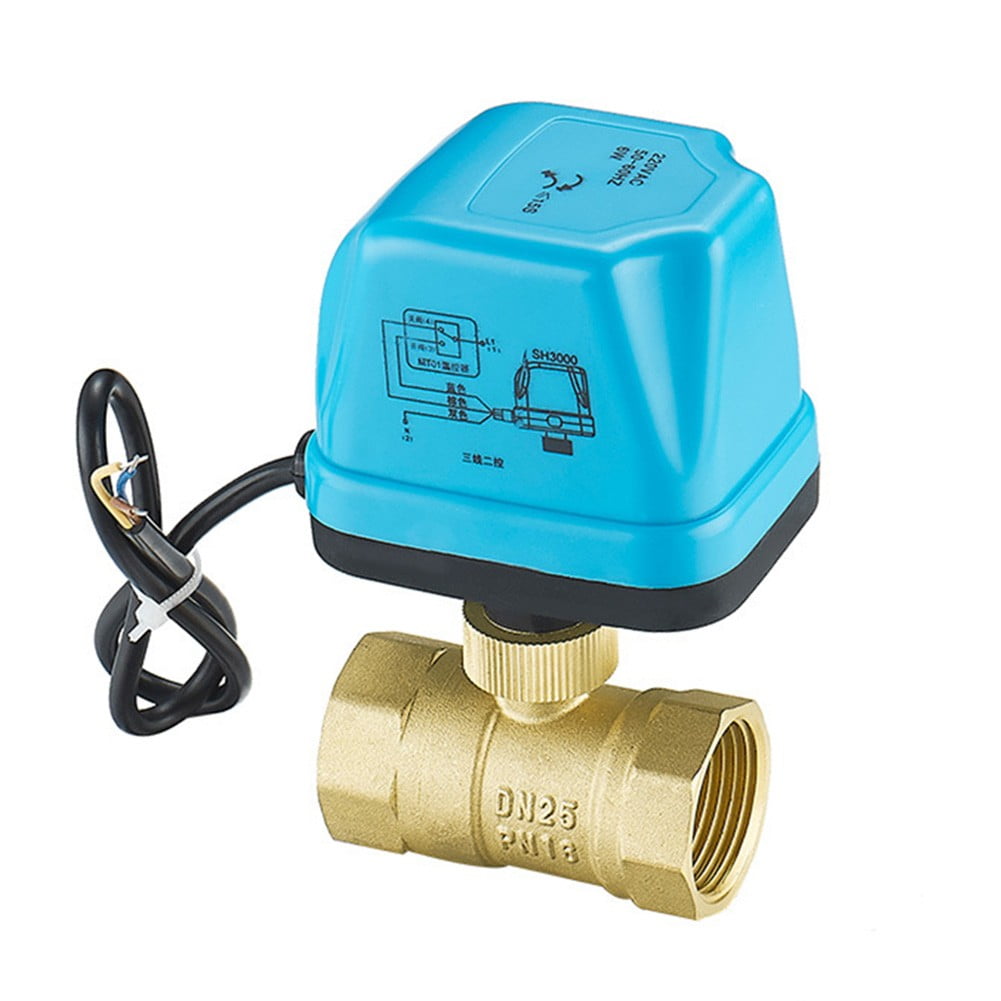 LLDI Brass electric ball valve three-wire two-control bidirectional motor 220V 2-way DN15 ...