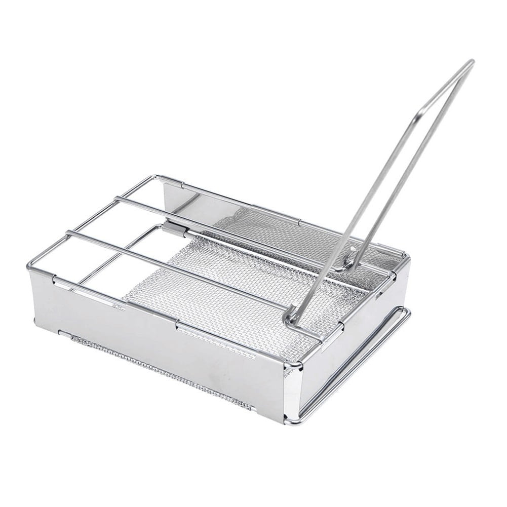 LLDI Bread Toaster,Foldable Stainless Steel Toaster Plate Camping Bread ...