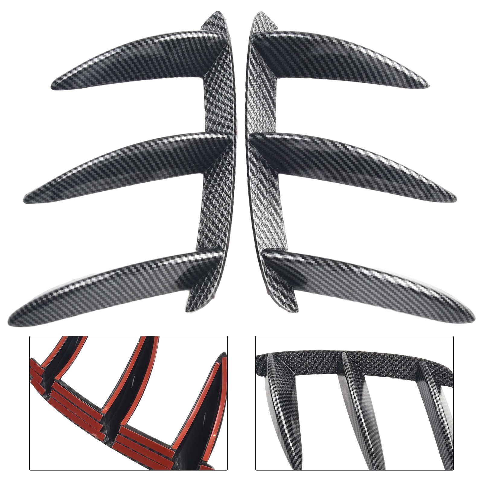 LLDI Car Rear Bumper Canards for Mercedes-Benz W176 A200 A250 A260 A45 ...