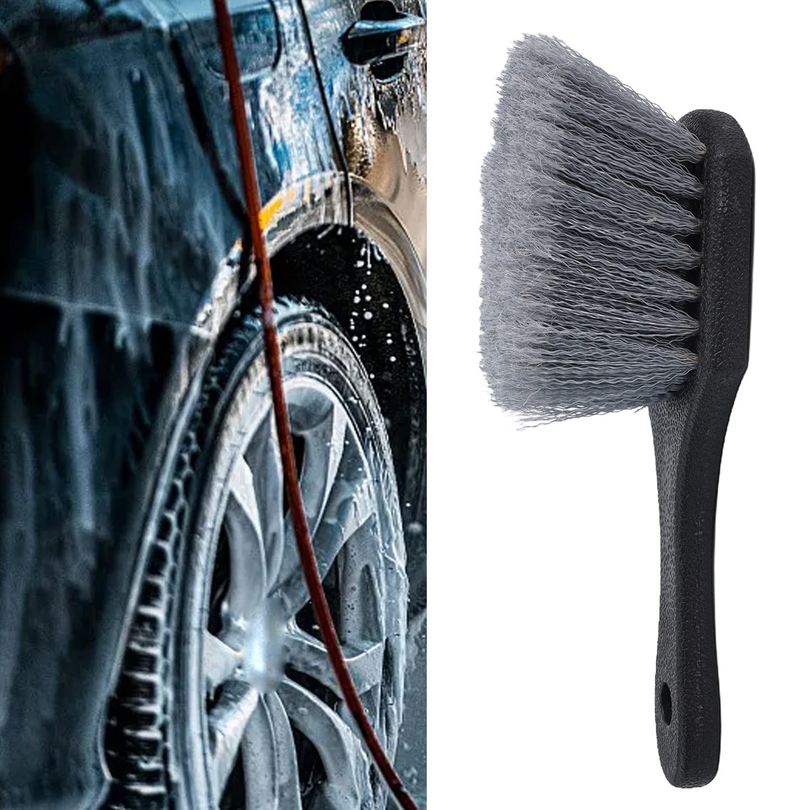 LLDI Car Wash Tyre Cleaning Brush Wheel Rim Hub Brushes Vehicle Wheel ...