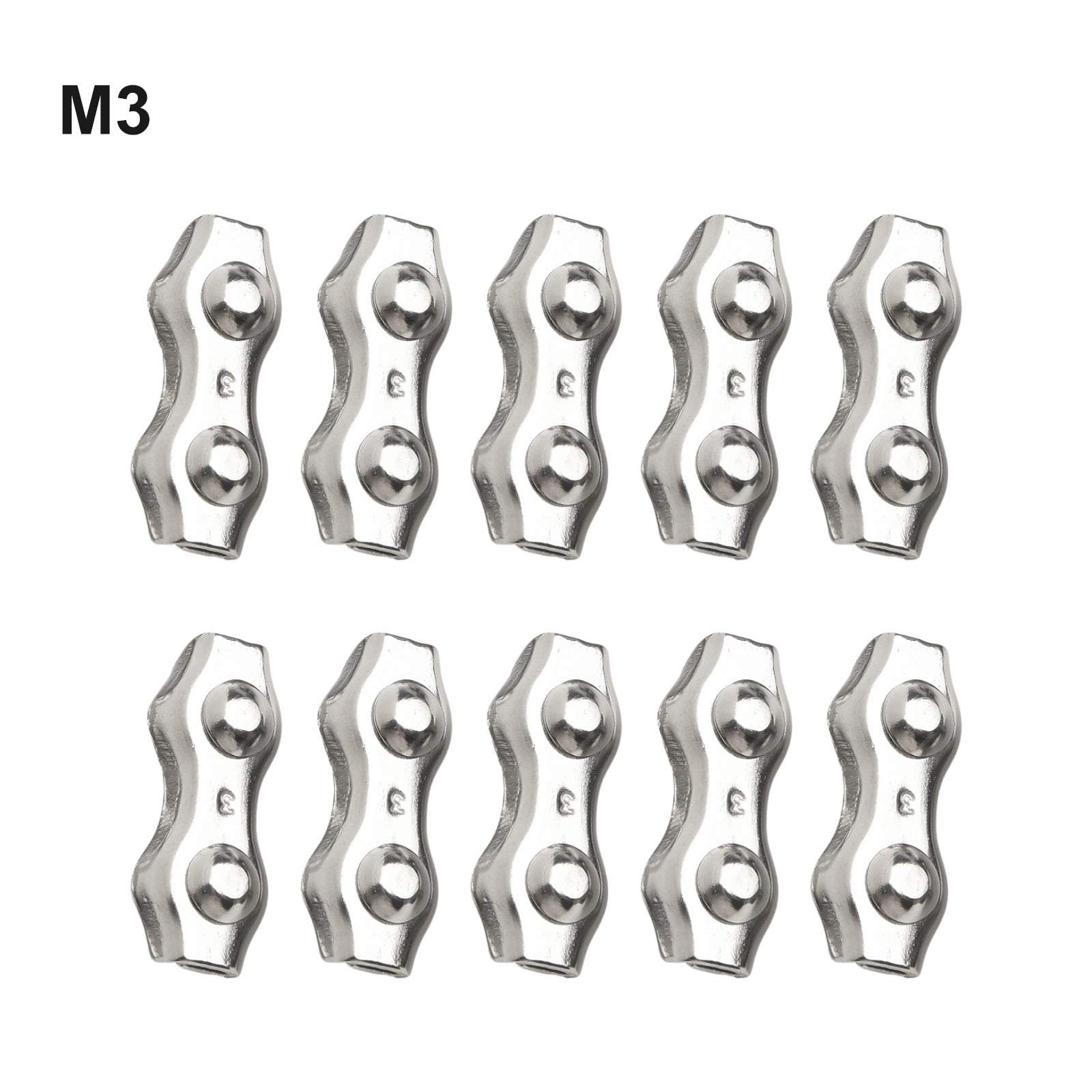 LLDI Heavy Duty and Sturdy For Wire Rope Duplex Clamp Set 10 Pack ...