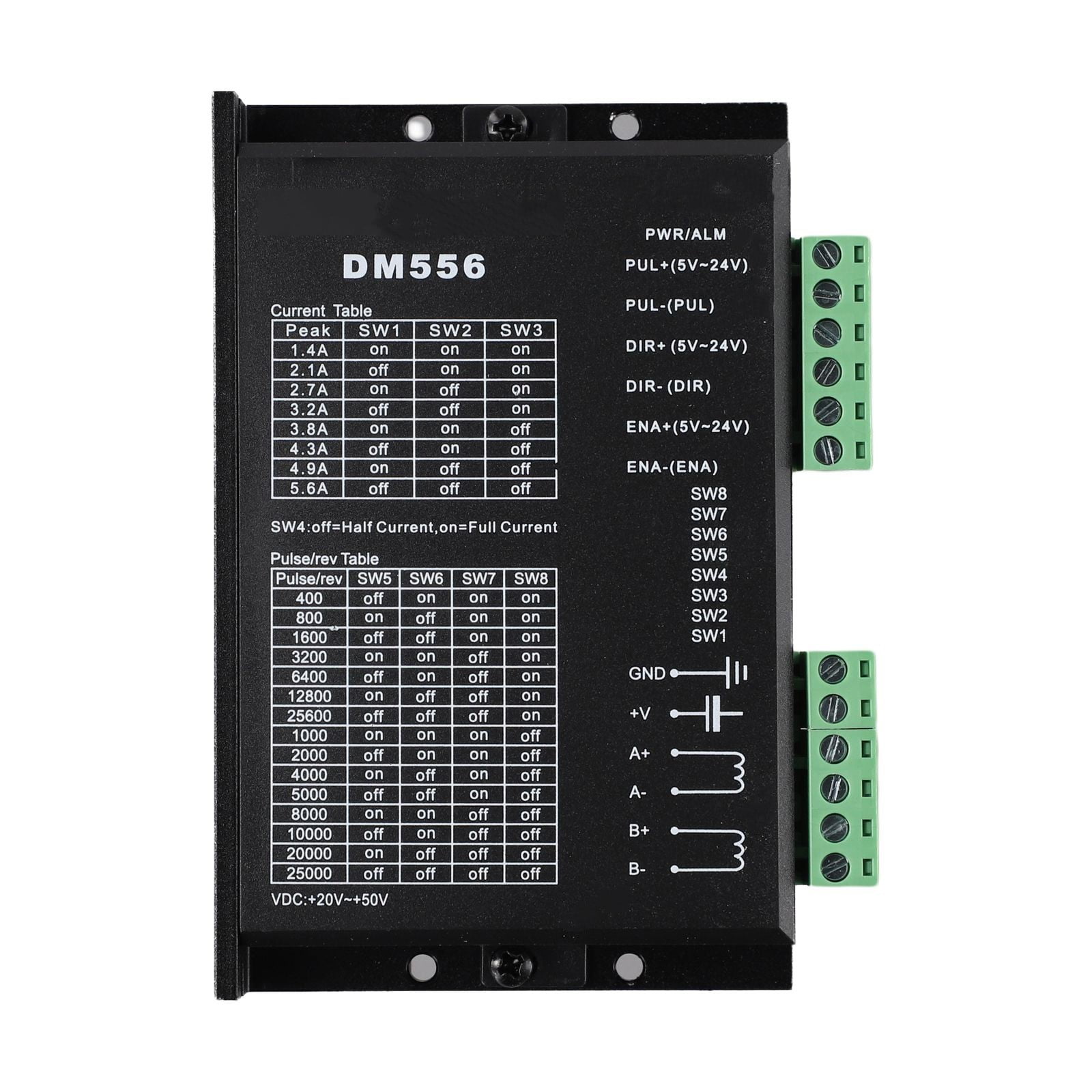 LLDI Step Motor Driver DM556 120*80*40 Mm For Stepper Motor For Nema 17/23 0-200KHZ Step Pulse ...