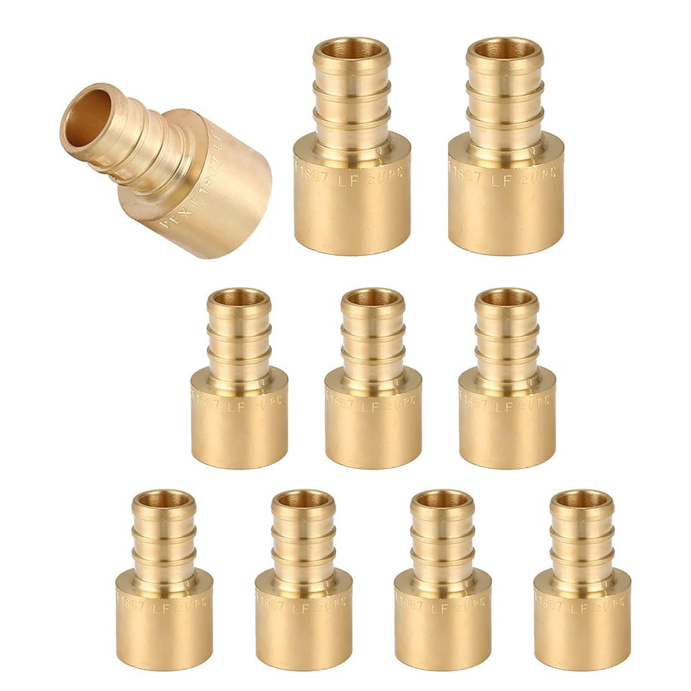 LLDI for PEX-B Female Sweat Adapter,Brass Fitting Adapters,Barb Pipe ...