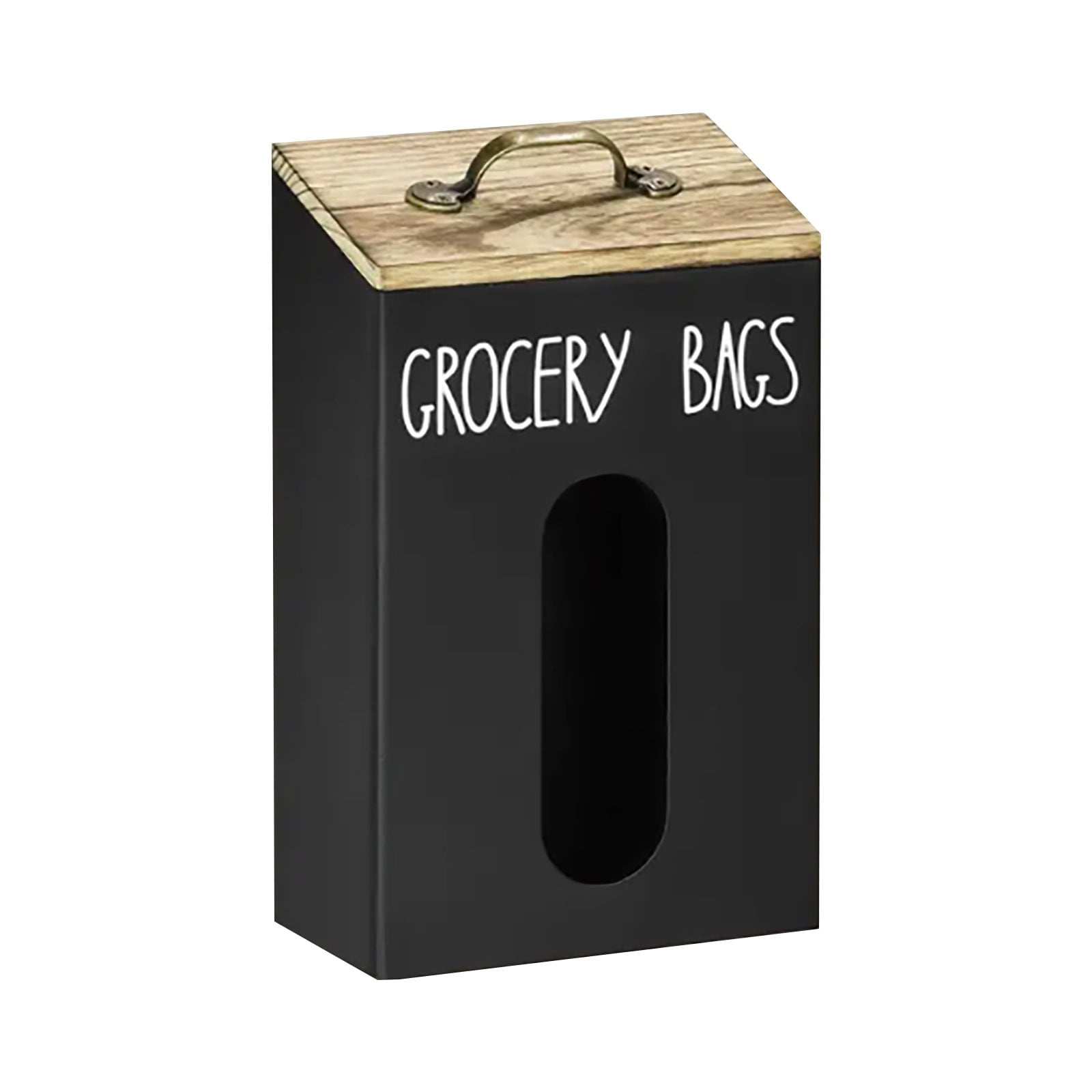 LLDYYDS Farmhouse Wooden Grocery Bag Holder and Dispenser, Wall Mounted ...