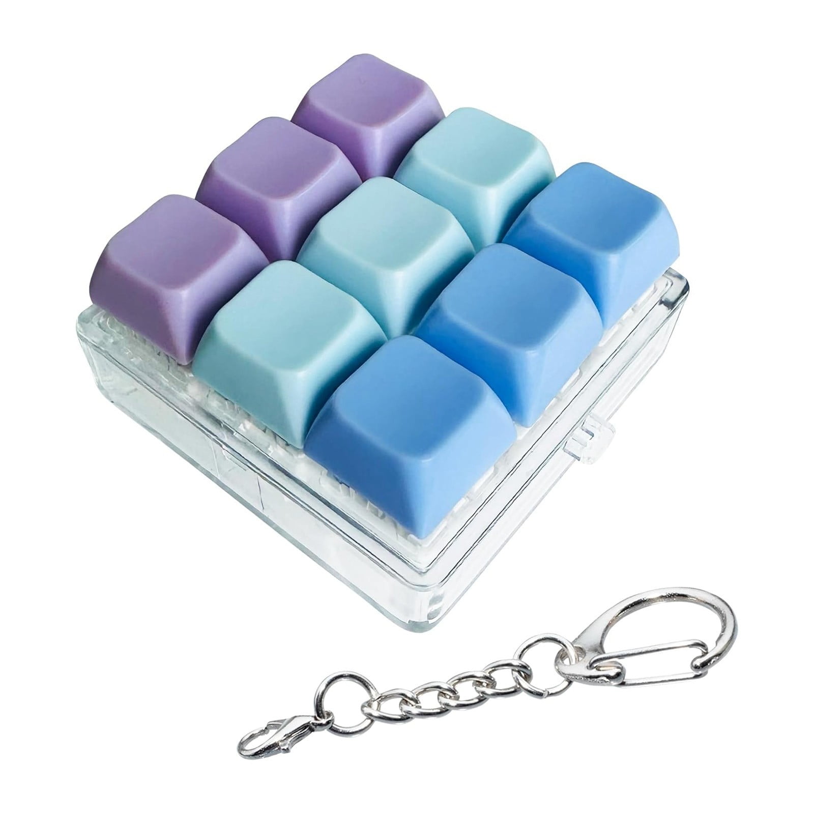 LLDYYDS Keyboard Fidget Toy, Keyboard Fidget Keychain 9-in-1 Keyboard ...