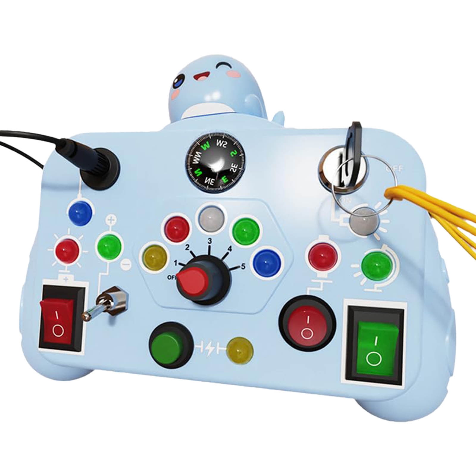 LLDYYDS Toddler Toys LED Busy Board, Montessori Sensory Board, Light ...