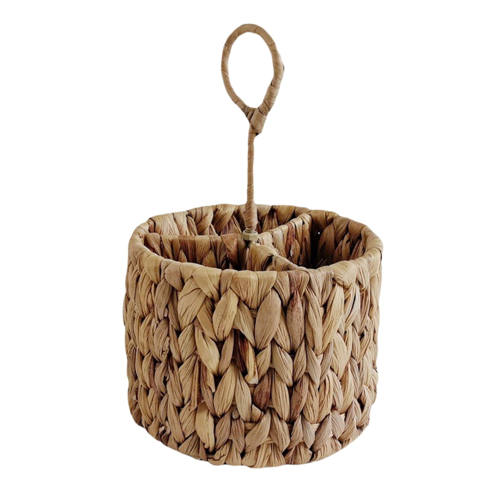 LLDYYDS Wicker Flatware Organizer, Kitchen Utensil Holder for ...