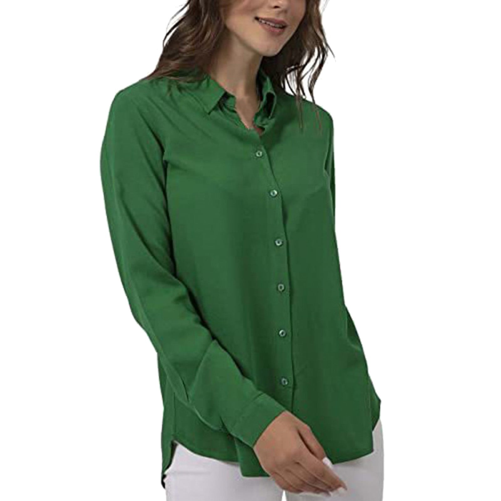 LLKIUHNMOPS Clearance Super Soft Wrinkle Free Button Down Shirts for ...