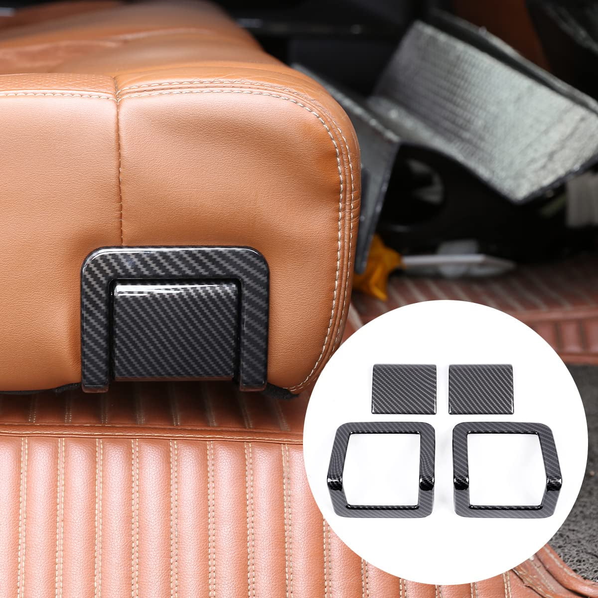 LLKUANG Car ABS Interior CM31 Rear Seat Spanner Switch Frame Cover Trims Fit for Toyota Tundra ...