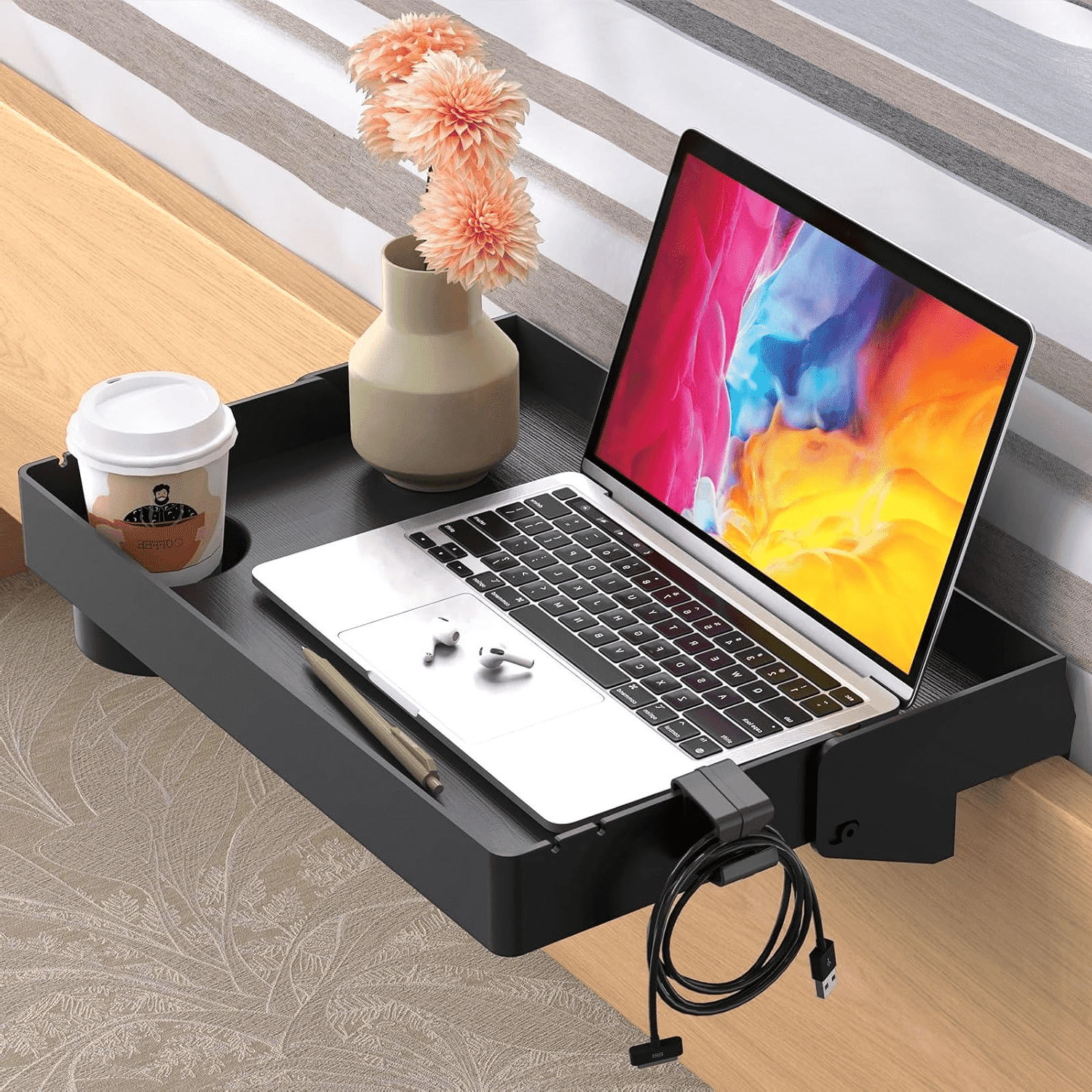 LLMRR Bedside Shelf, Foldable Bunk Bed Shelf, Attachable Bedside Table ...