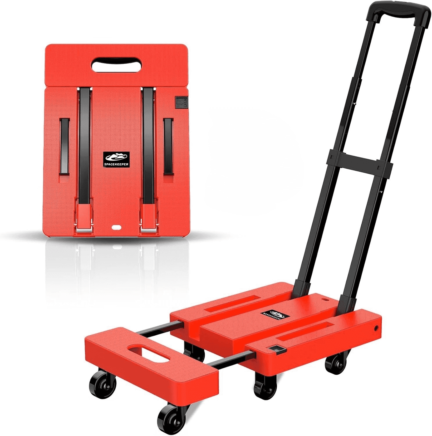 LLMRR Folding Hand Truck, Heavy Duty Dolly Cart, Collapsible Luggage ...