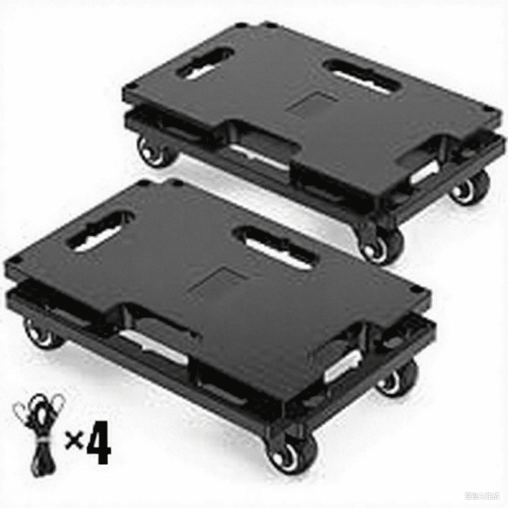 LLMRR Furniture Dolly 4 Wheels, Furniture Movers with Wheels, 440 Lbs ...