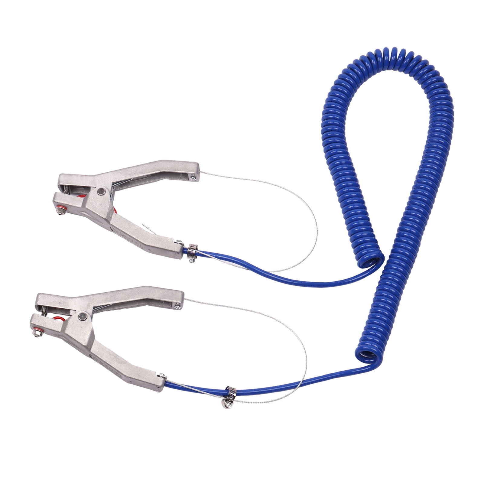 LLNC Coiled Grounding Wire, Static Grounding Cable with Aluminum Clamp ...
