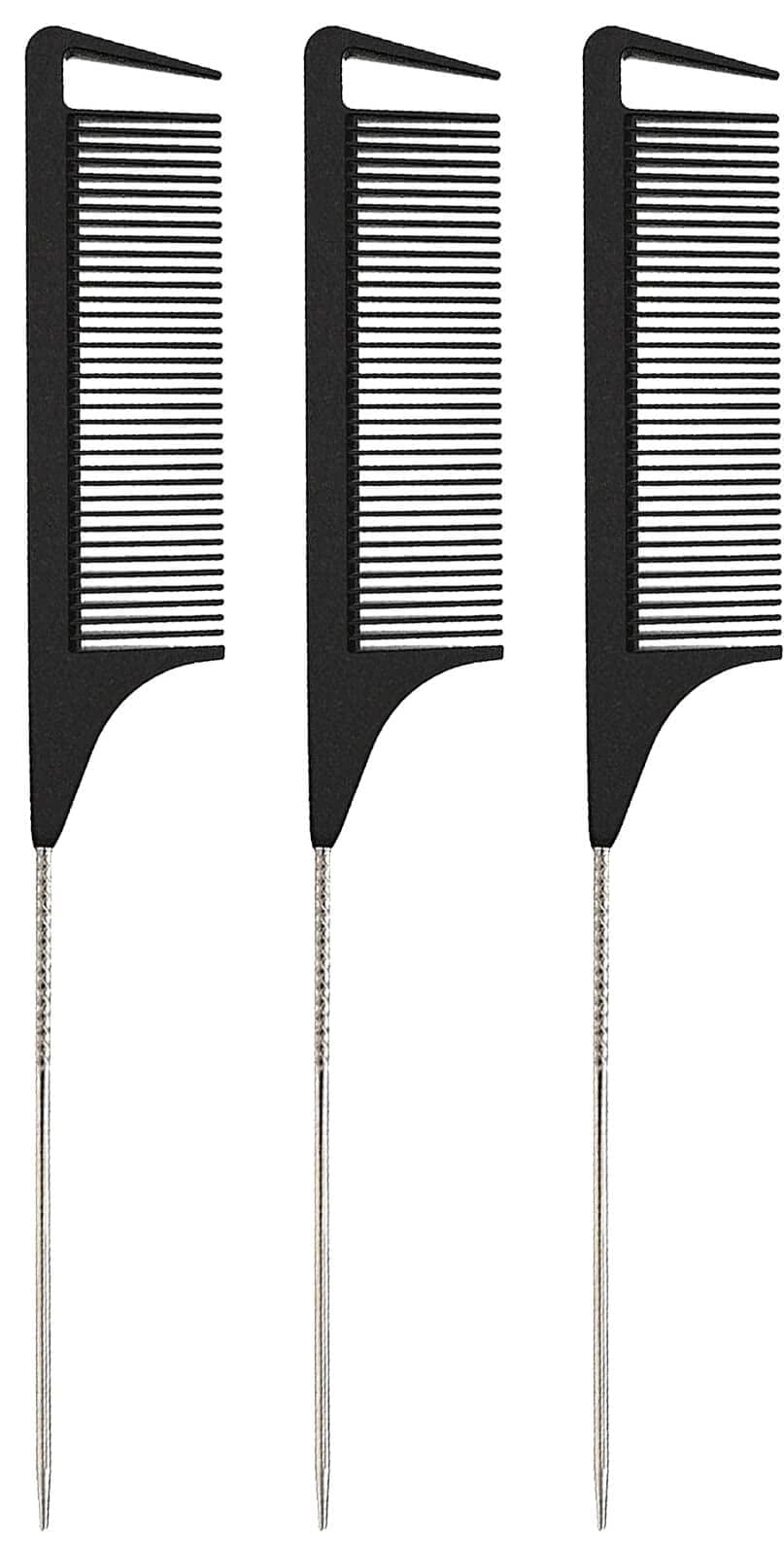 LLTGMV 9.3'' Rat Tail Combs for Hair Stylist, Parting Combs for ...