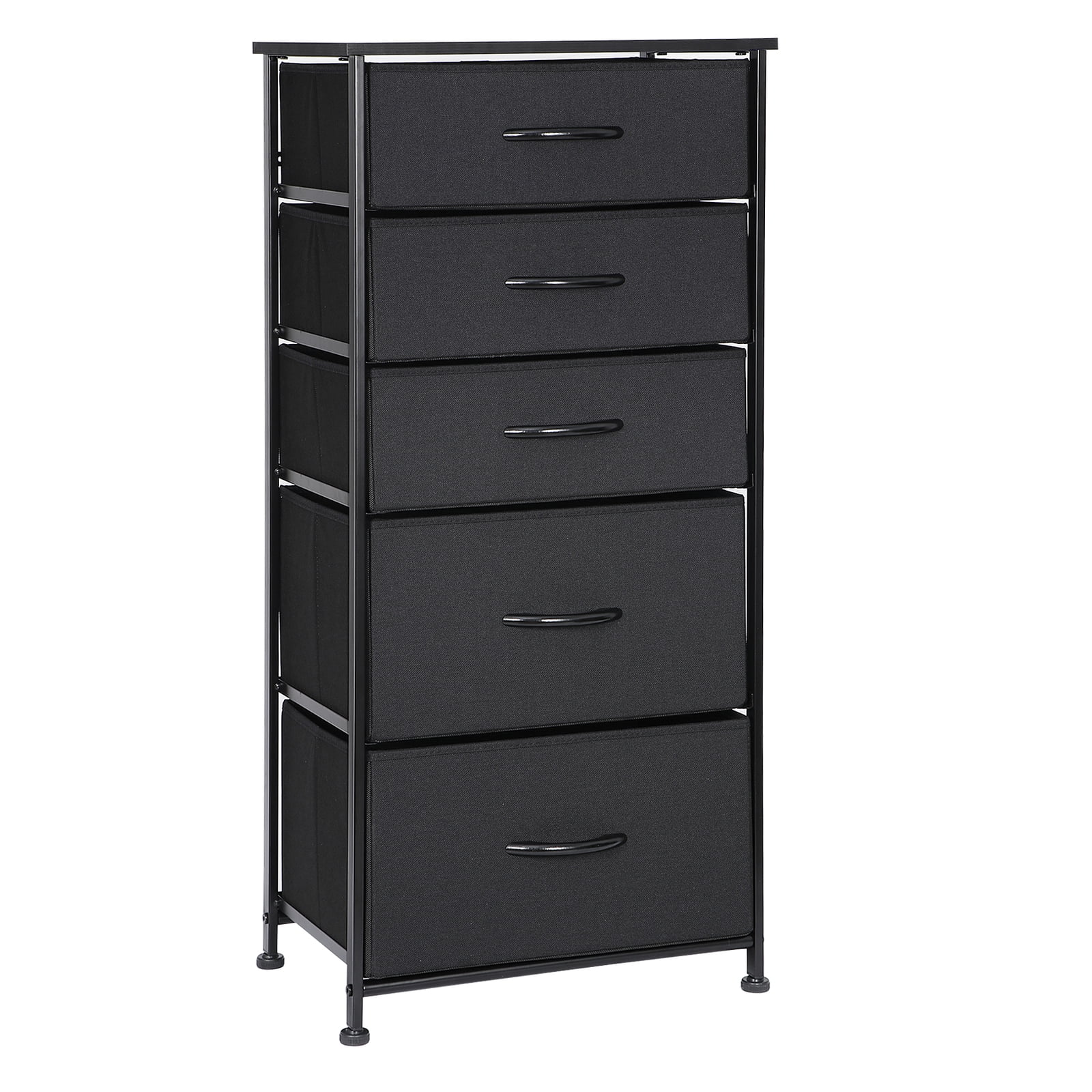 LLToo 5 Drawers Storage Dresser - Vertical Fabric Tower Organizer Unit ...