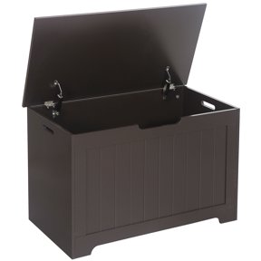 vidaXL Solid Acacia Wood Storage Chest, Lockable, 23.6x9.8x8.7 Inches ...