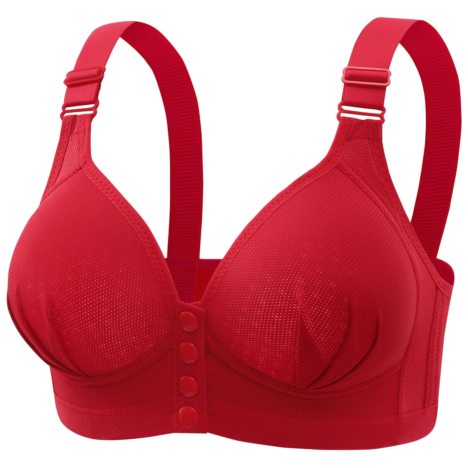 LLYWEY Bra for Older Women Clearance Plus Size Bras Ladies Wire-Free ...