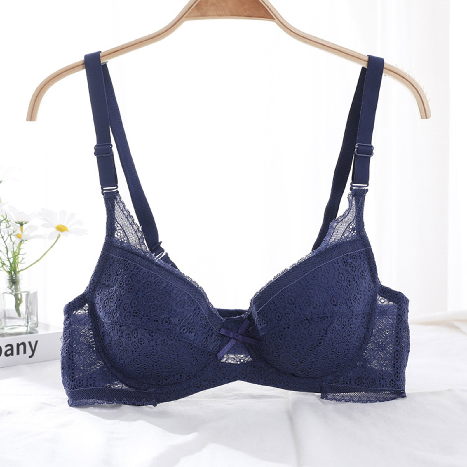 LLYWEY Bras for Women No Underwire Push up Lightly Lined Bra Ladies ...