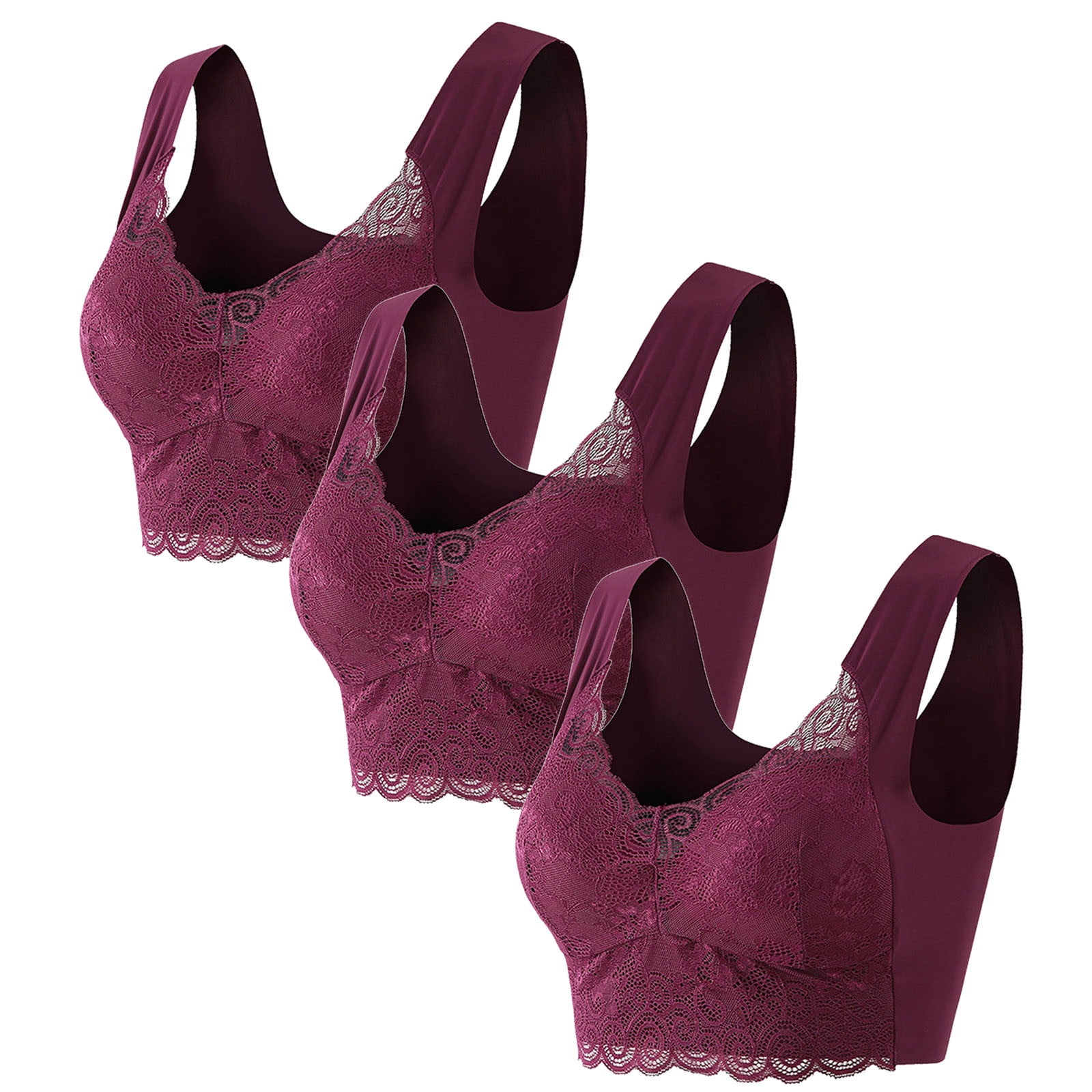 LLYWEY Comfortable Bras for Older Women Discounts Womens Wireless Bras ...