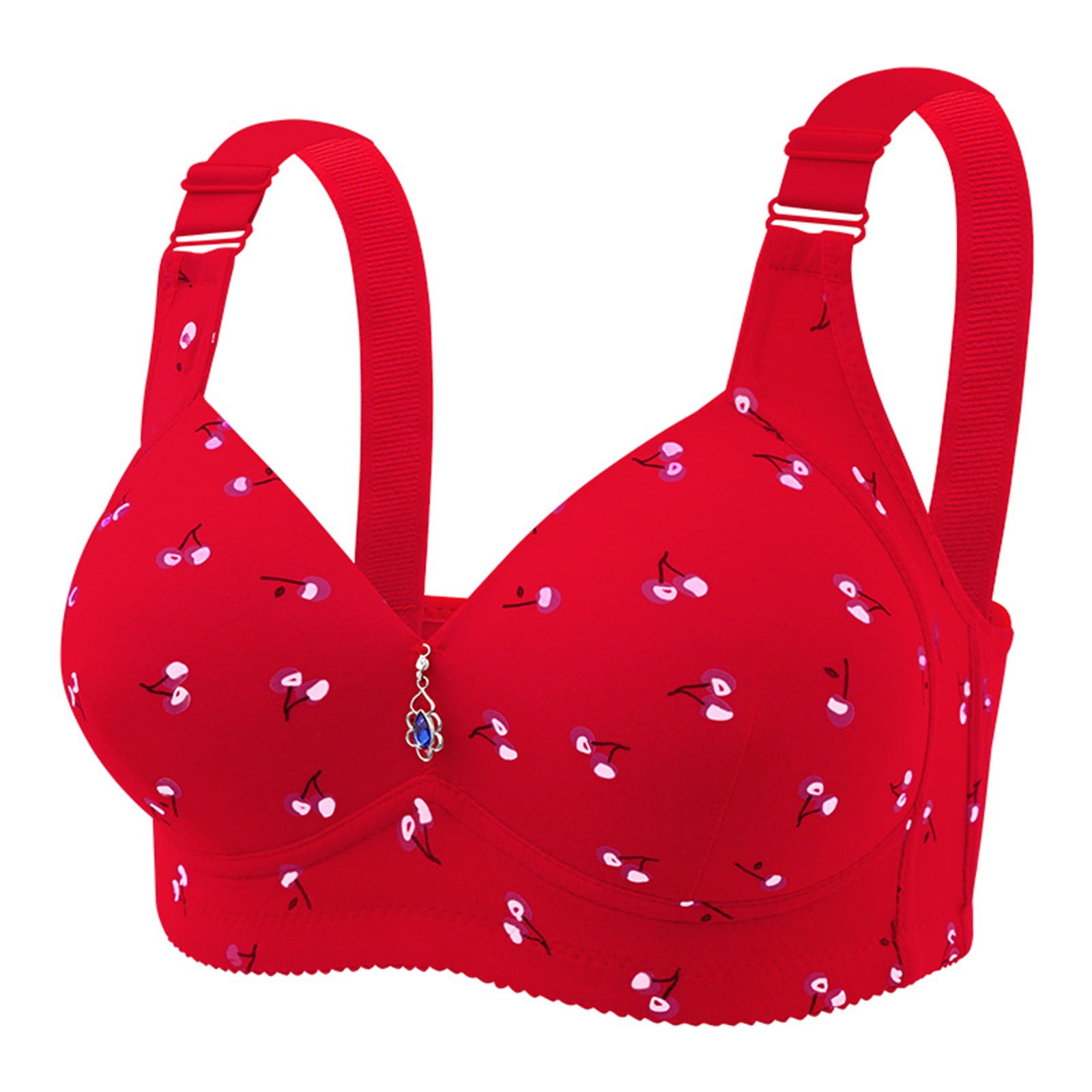 LLYWEY Cotton Bras for Women No Wire Bras Women Ladies Push-Up Bra ...