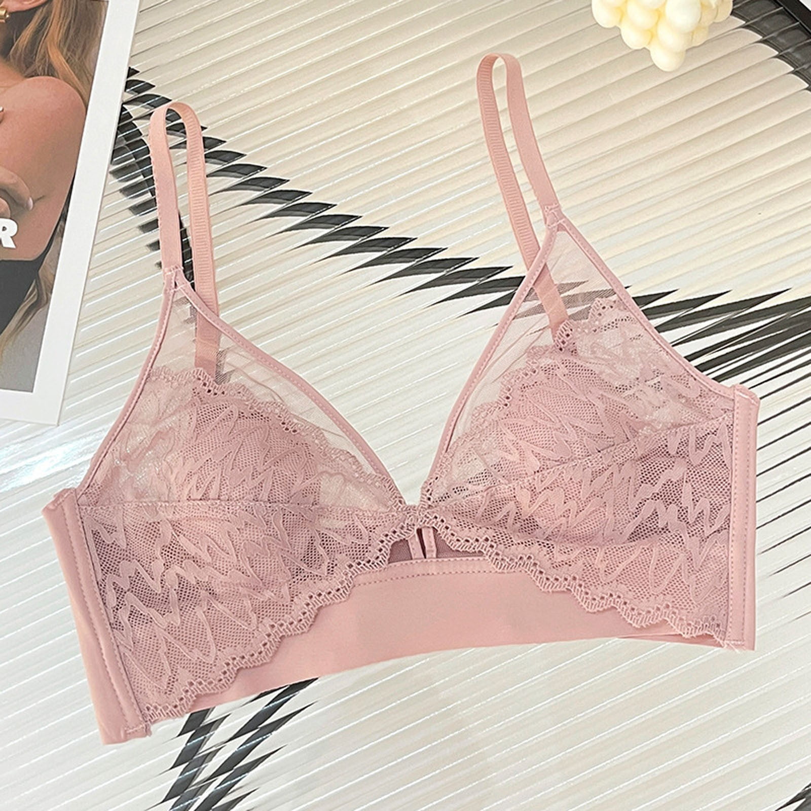 LLYWEY Ladies Bras on Sale Plus Size Bras Women Push up Ladies Demi Cup ...