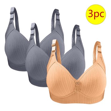 3 Pack Women's High-Intensity Push Up Sports Bra, Wirefree Yoga Tank ...