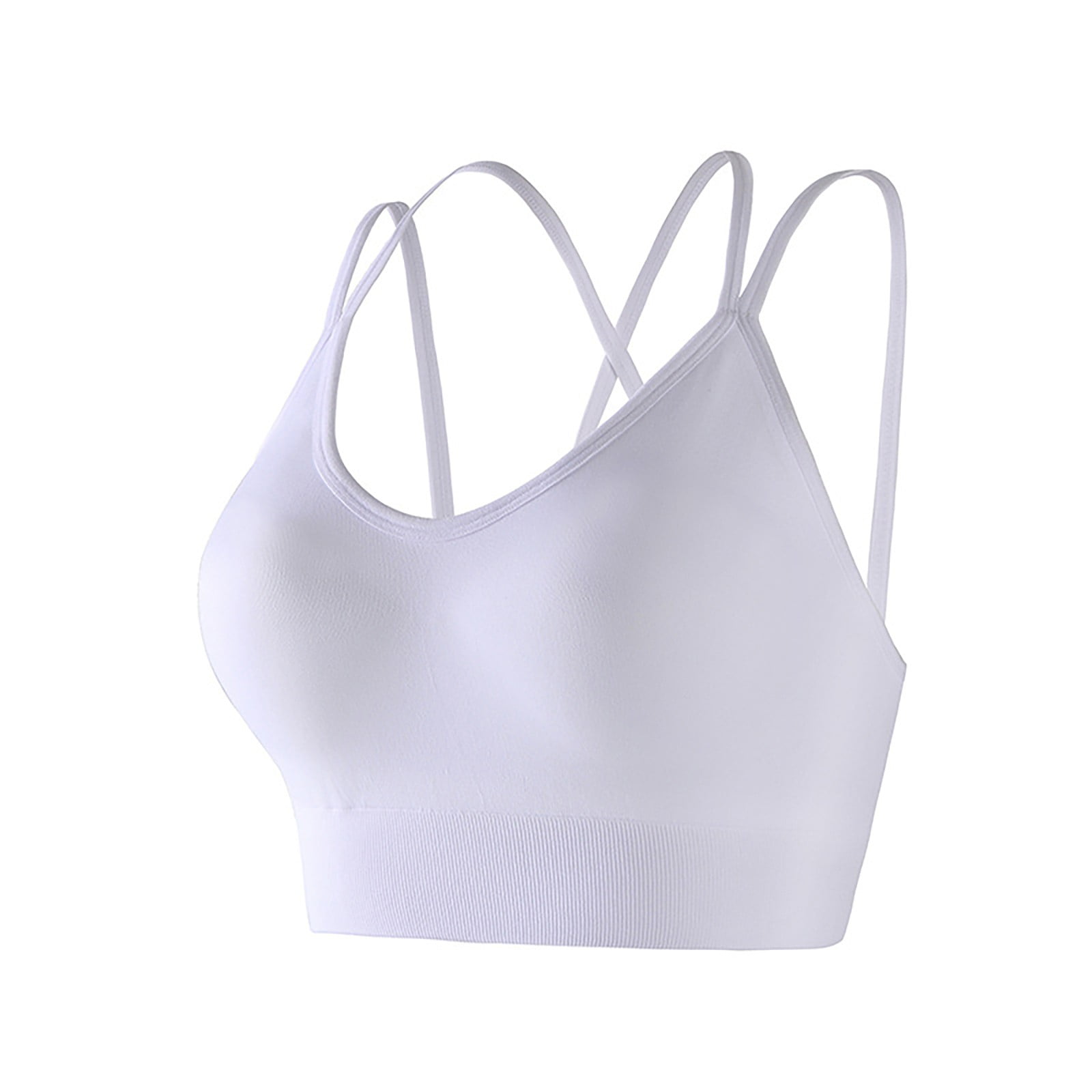 LLYWEY Womens Sports Bras Padded Sports Bras Ladies Push-Up Bra Style ...