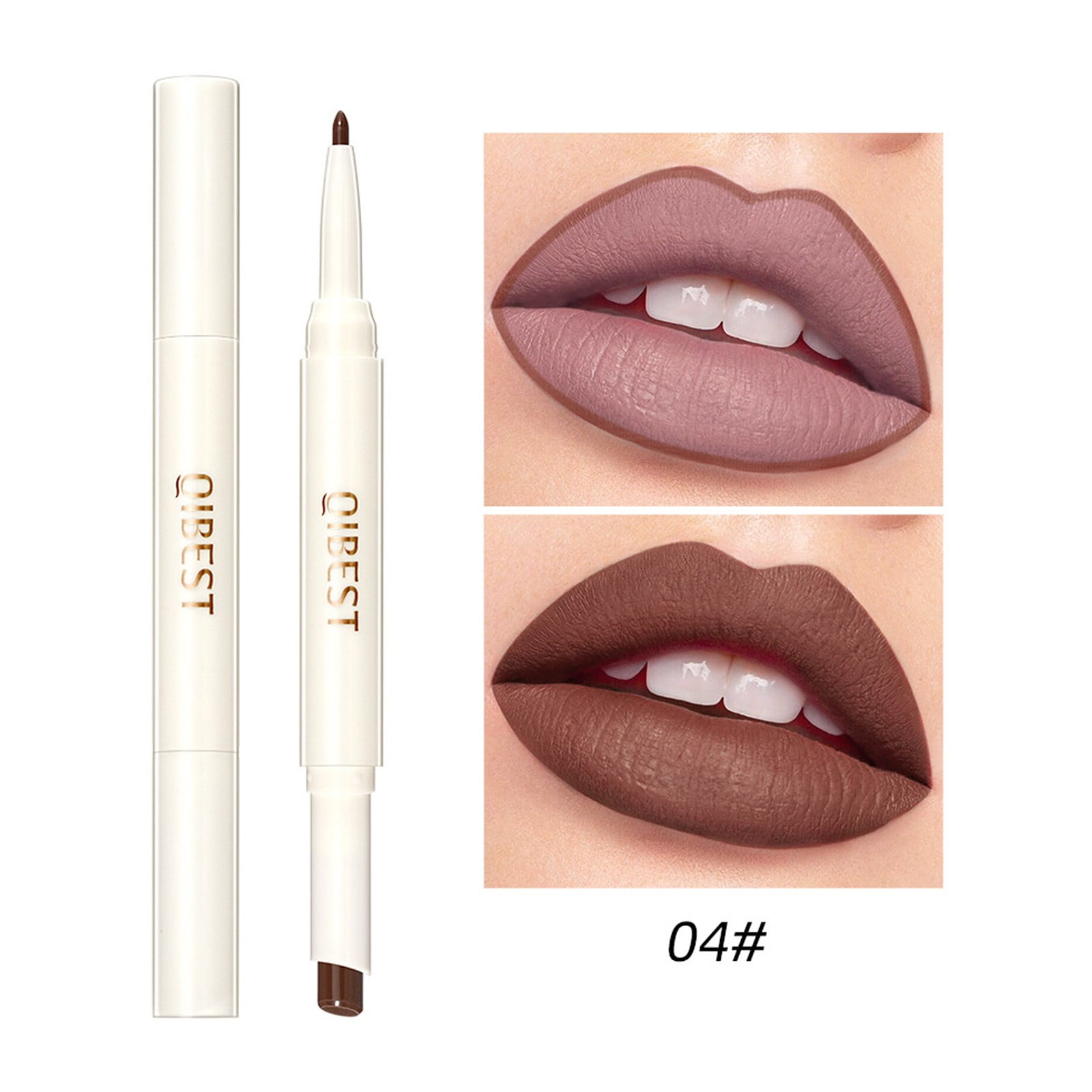 LLYZH Lipstick Matte Covering Lip Wrinkles Rotating Double Headed ...