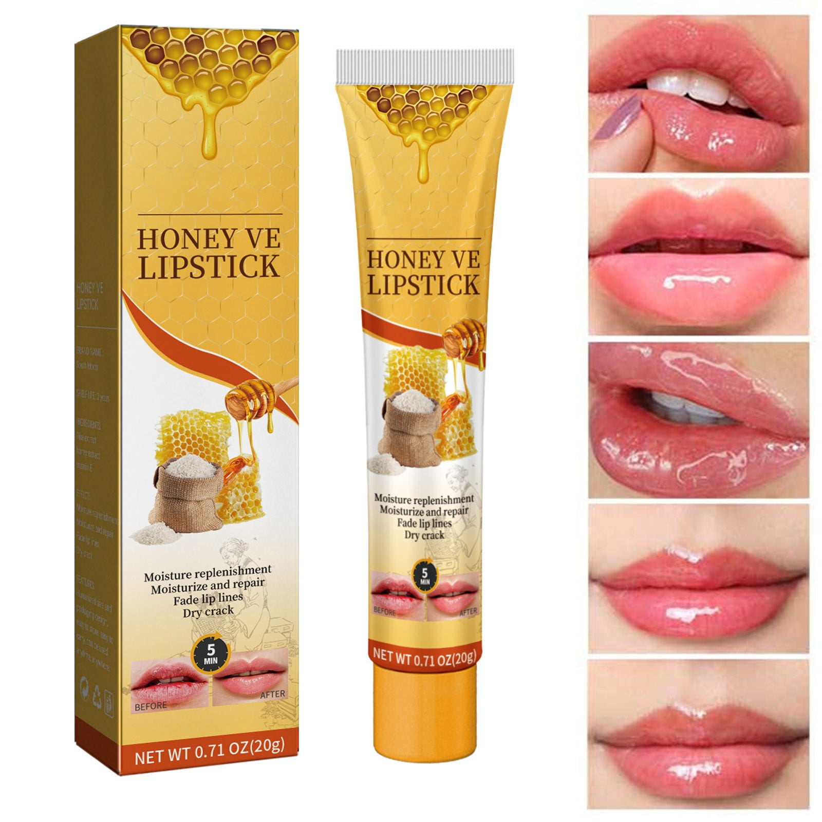 LLYZH Moisturizing Lip Balm Lip Oil Dilute Lip Lines Anti Dry Cracking ...