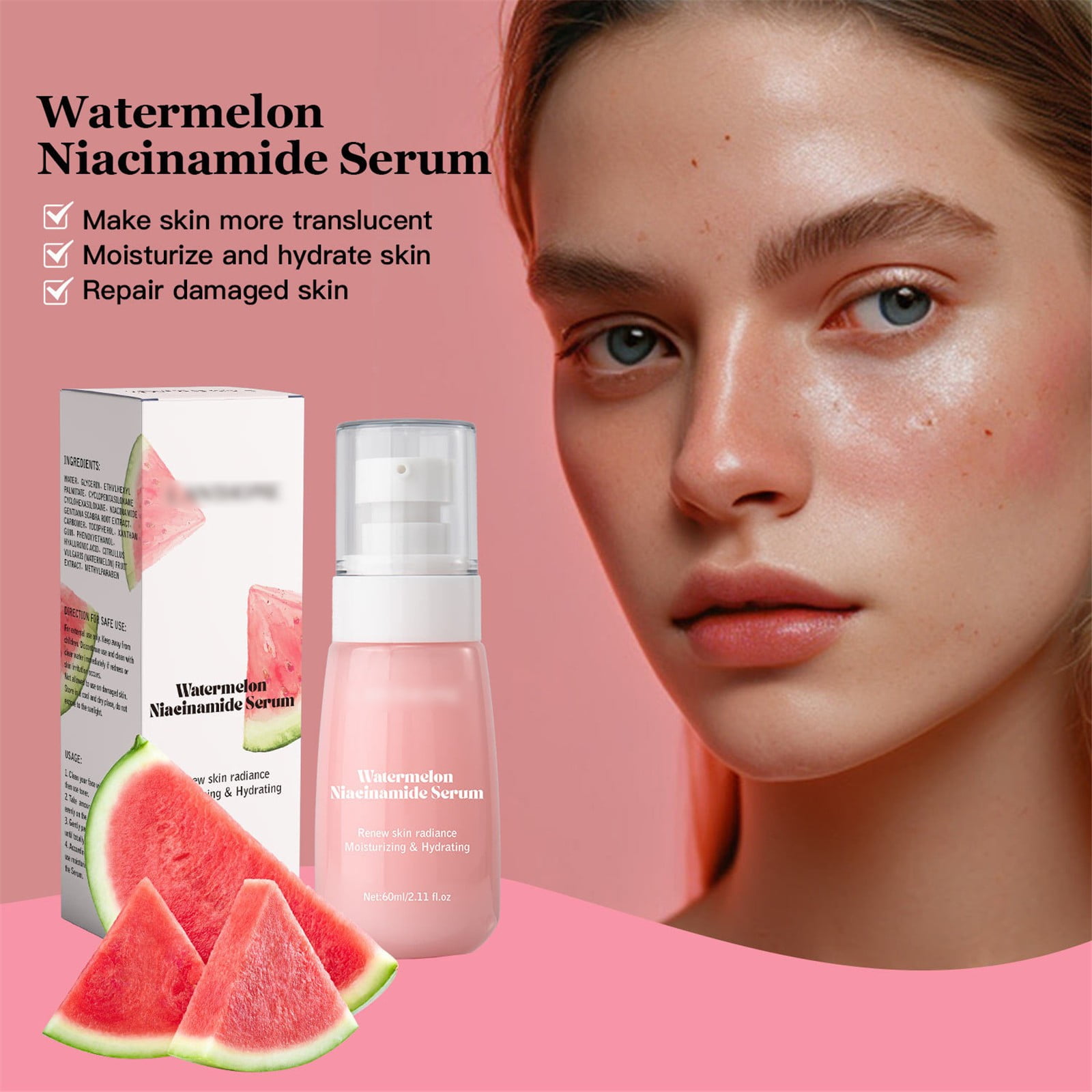 Llyzh Niacinamide Serum Watermelon New Hydrating Facial With For Face