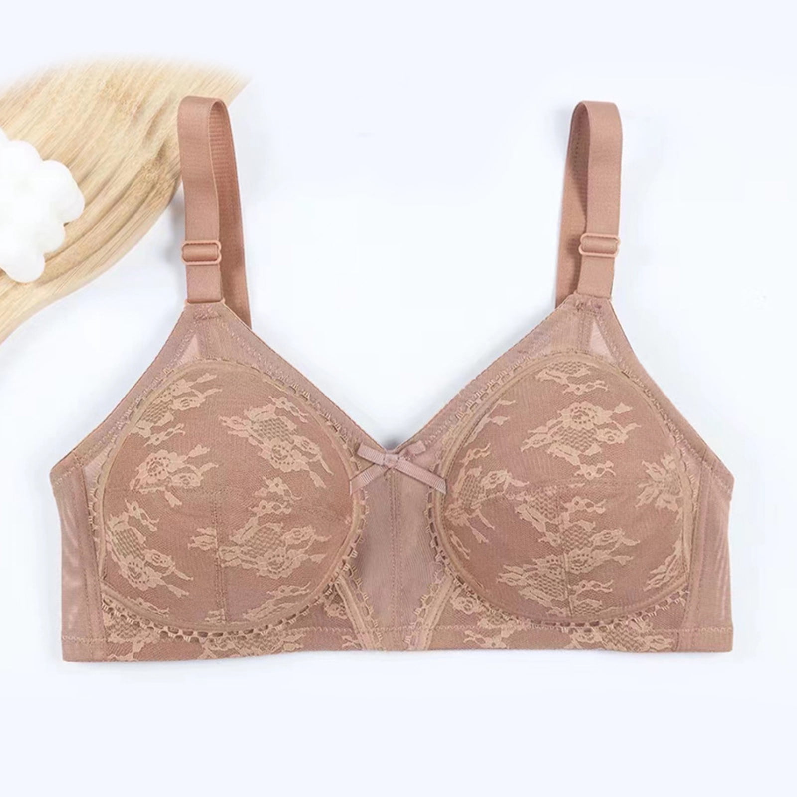 LLYWEY Bras for Older Women Discounts Seamless Padded Bra Ladies One ...