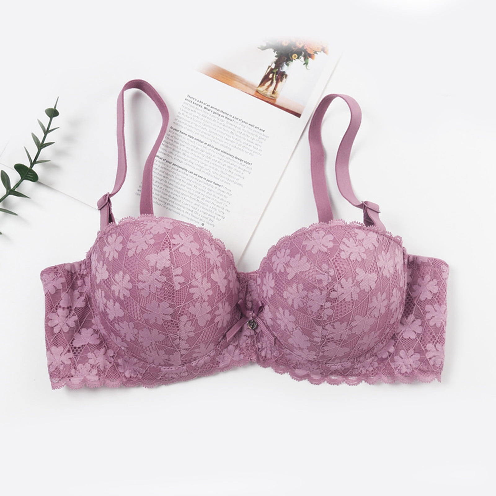 LLYWEY Bras for Older Women on Clearance Bras Elderly Women Ladies Push ...