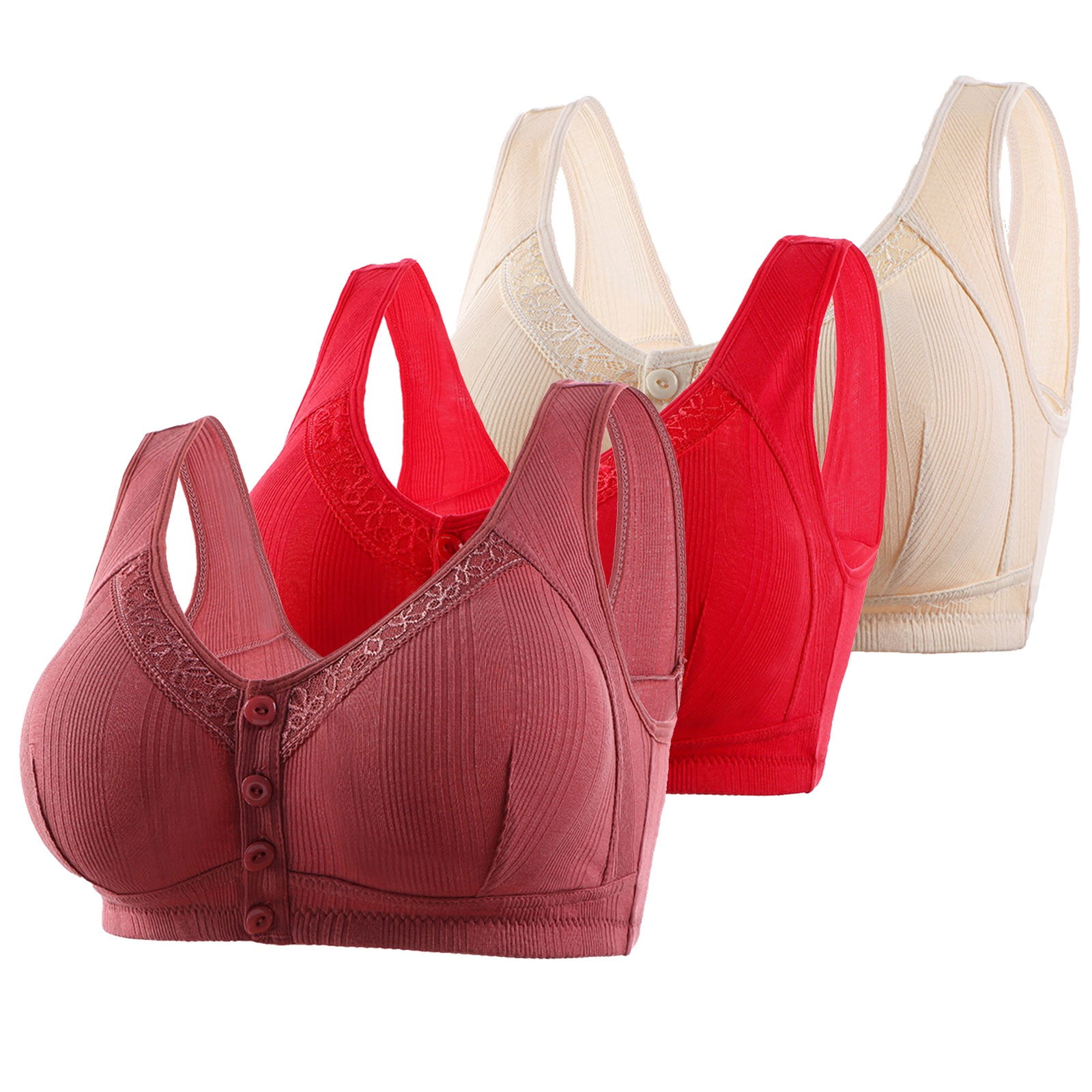 LLYWEY Everyday Bras Clearance Womens Seamless Wirefree Bras Ladies ...