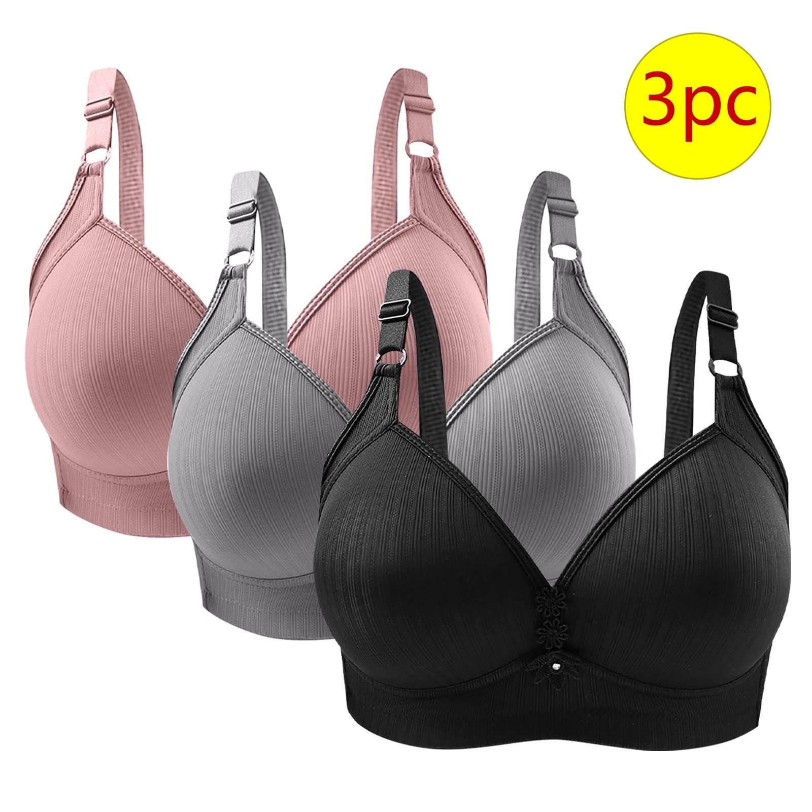 LLYWEY Everyday Bras for Women on Clearance Full-Coverage Bras Ladies ...