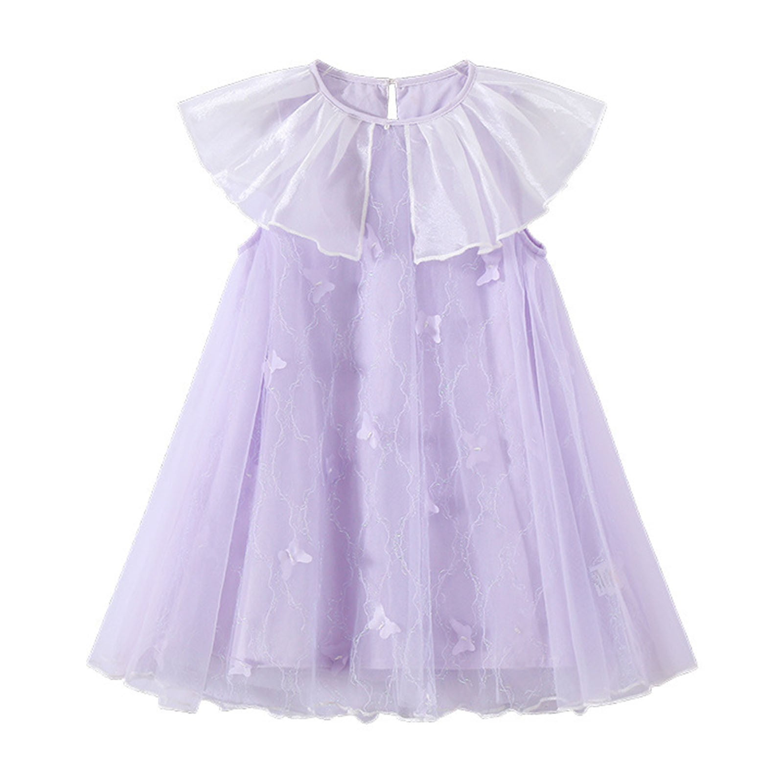 LLYwey Girls Princess Dresses, Toddler Girl Mesh Sleeveless Smock ...