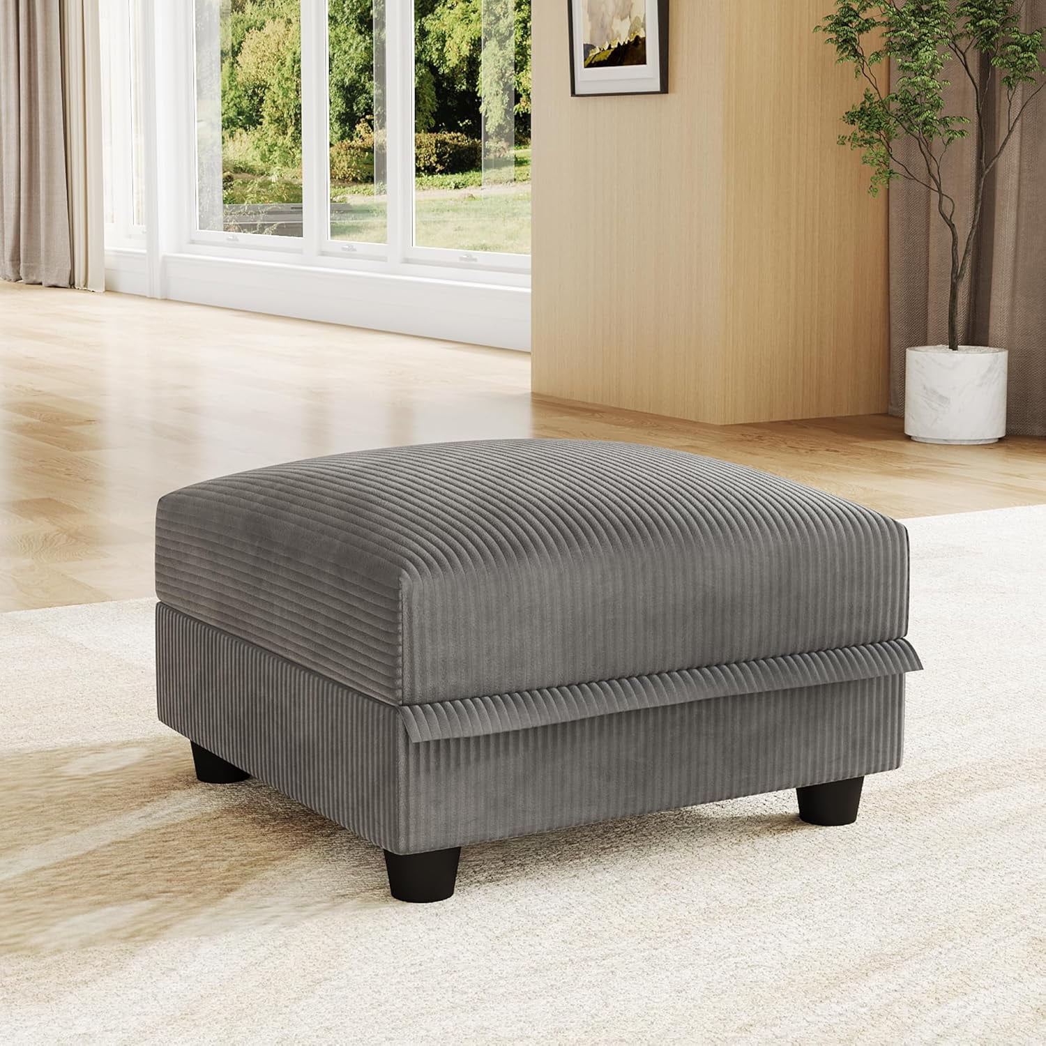 LLappuil Modular Sectional Sofa with Storage, Corduroy Sectional Couch ...