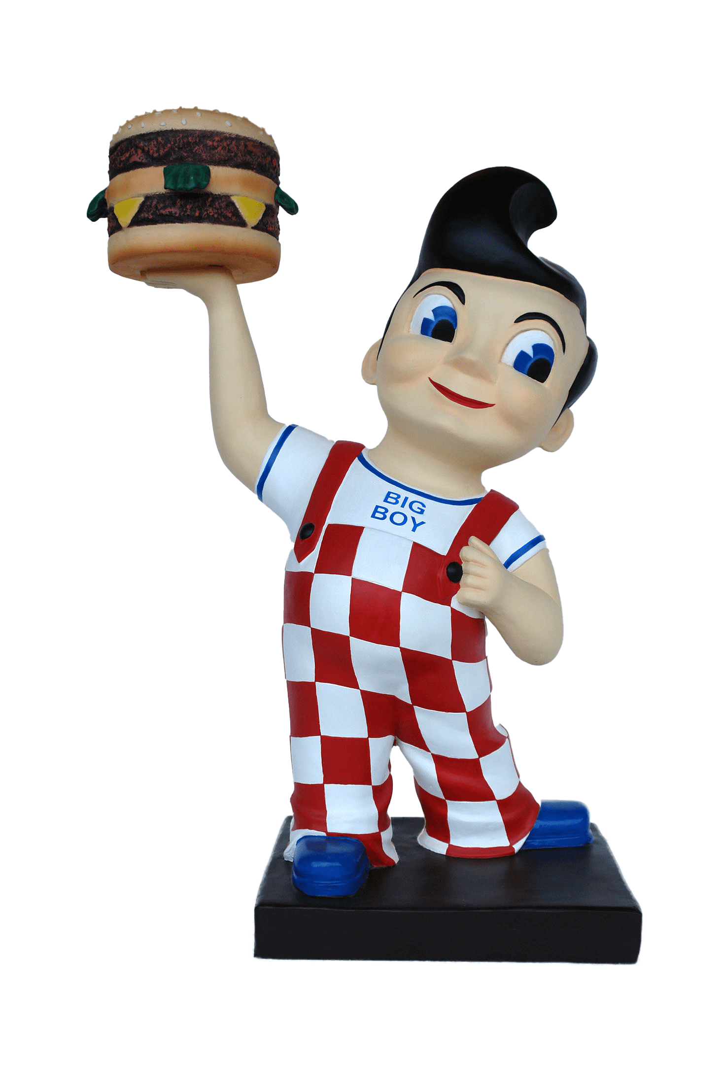 LM Treasures Large Boy Holding Burger Statue 86 inch Garden Statue ...