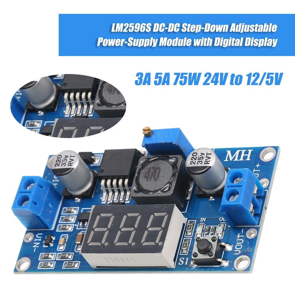 LM2596S DC-DC Step-Down Adjustable Power-Supply Module LM2596 Voltage ...