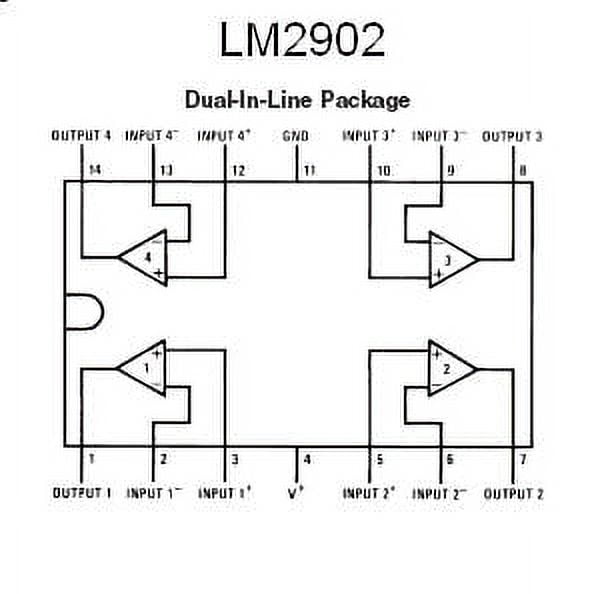 LM2902 IC LINEAR - Op Amp - 10 pieces - Walmart.com