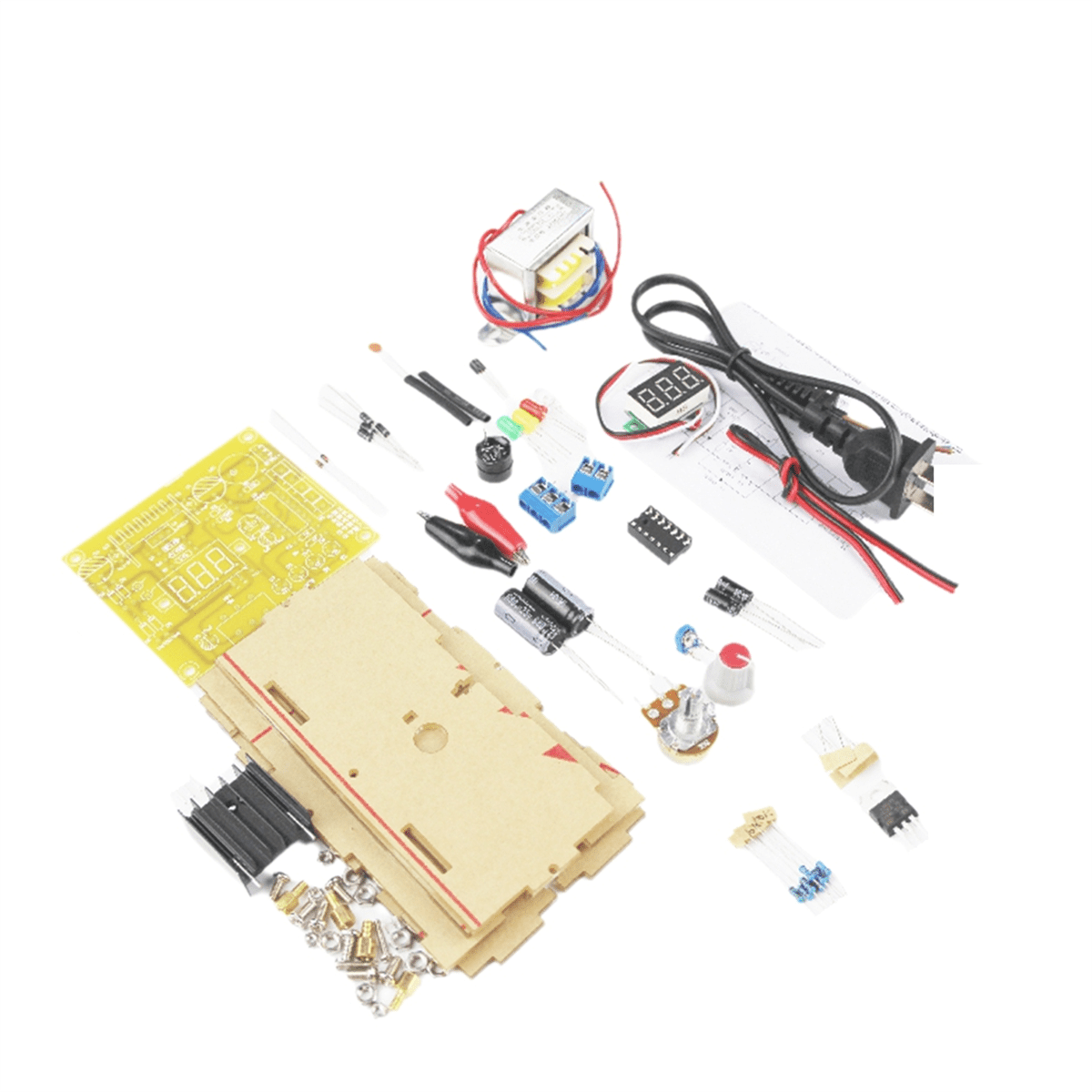 LM317 Adjustable Voltage Regulated Power Supply DIY Kit 220V ...