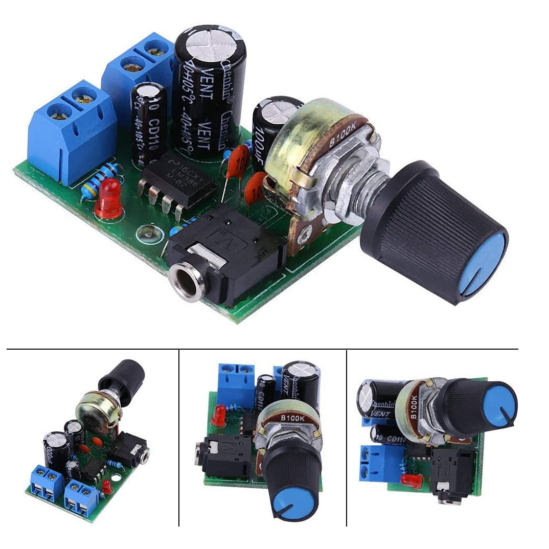 LM386 Super Mini Amplifier Board, 3V-12V,for Speaker Audio System DIY ...