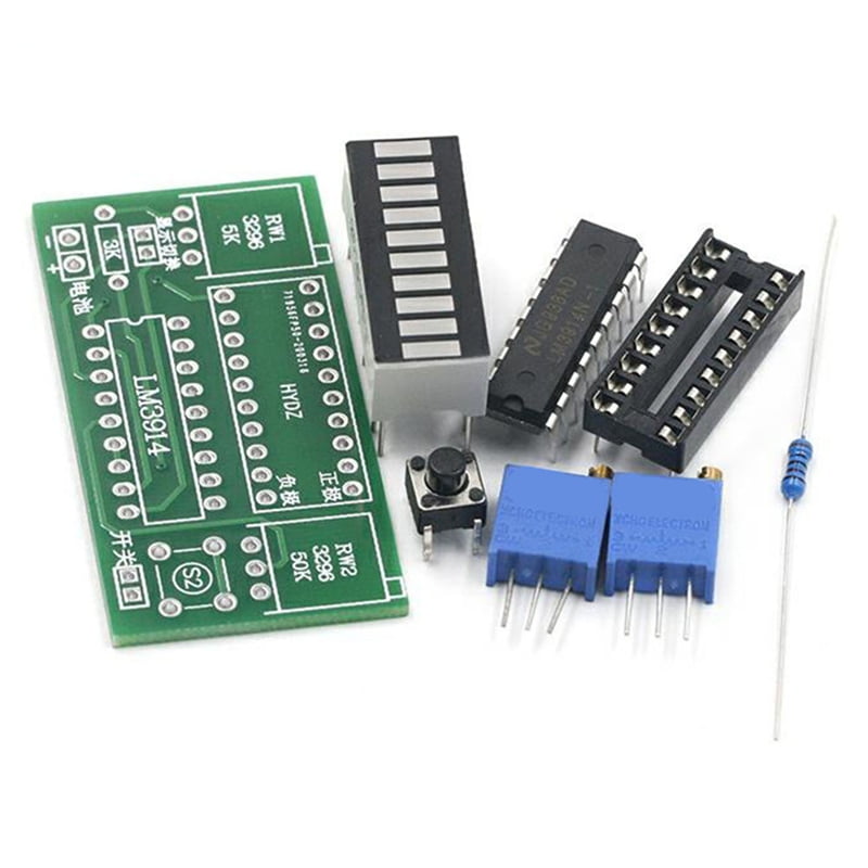 LM3914 10 Segment 3.7V Lithium 12V Battery Capacity Indicator Module ...