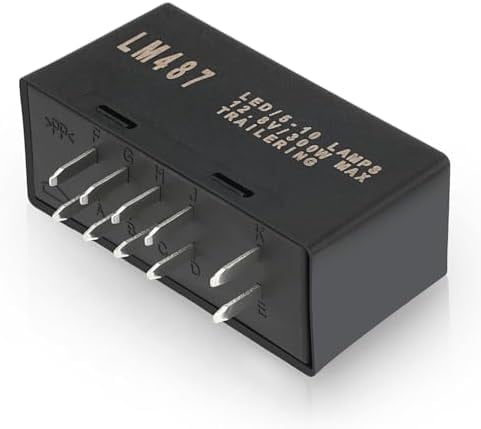 LM487 LED Flasher Relay Hazard Warning and Turn Signal, Blinker Relay ...