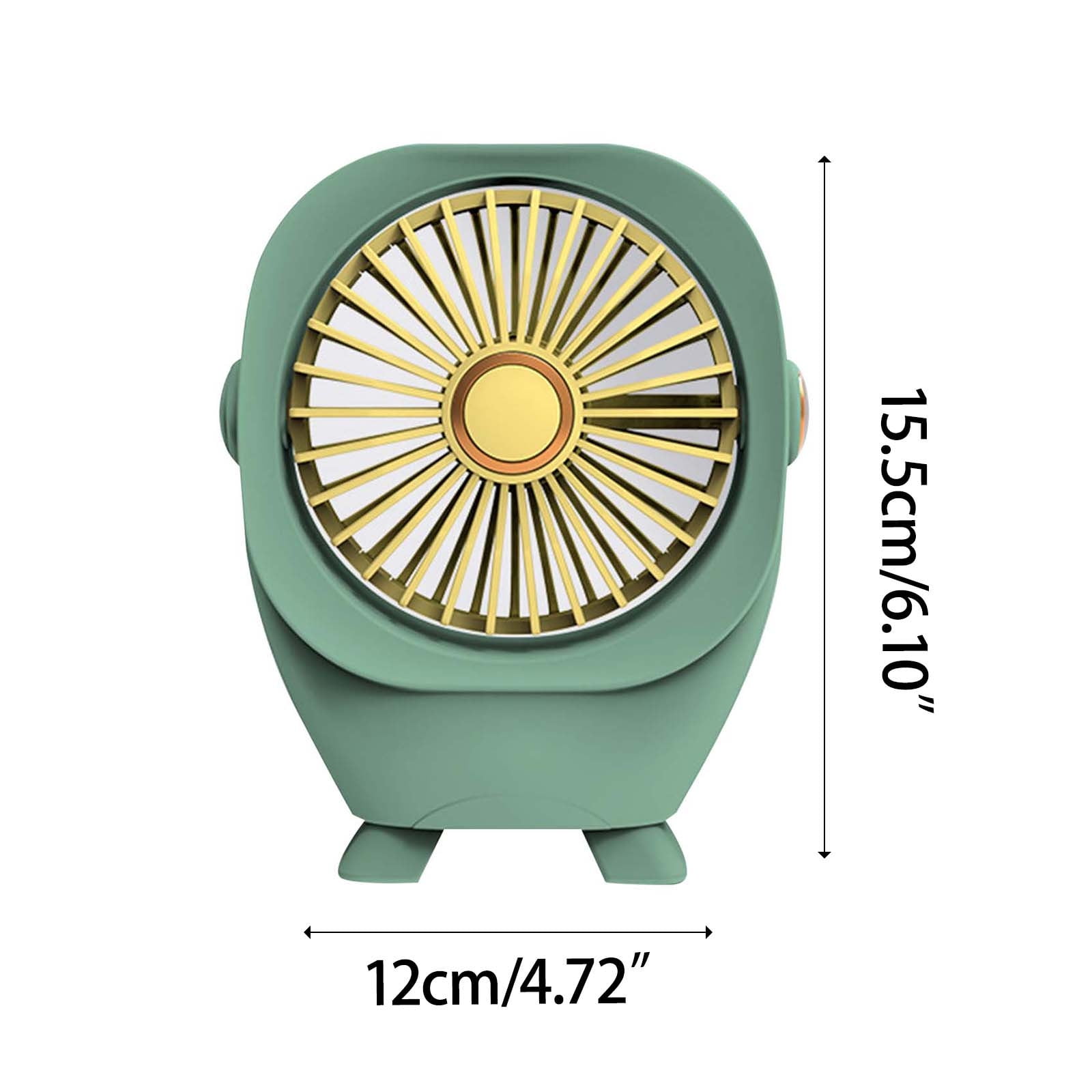 LMEEOR Desk Fan, 2024 Portable Soft and Cute Desktop Desktop Two Speed ...