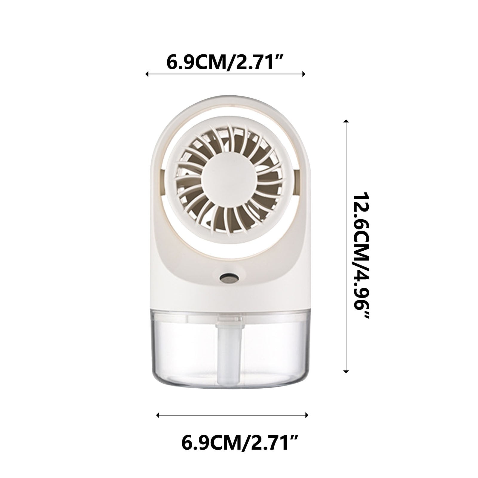 LMEEOR Fan Portable, Small Tower Fan, Silent Desk Fan, Mini Water Fan ...
