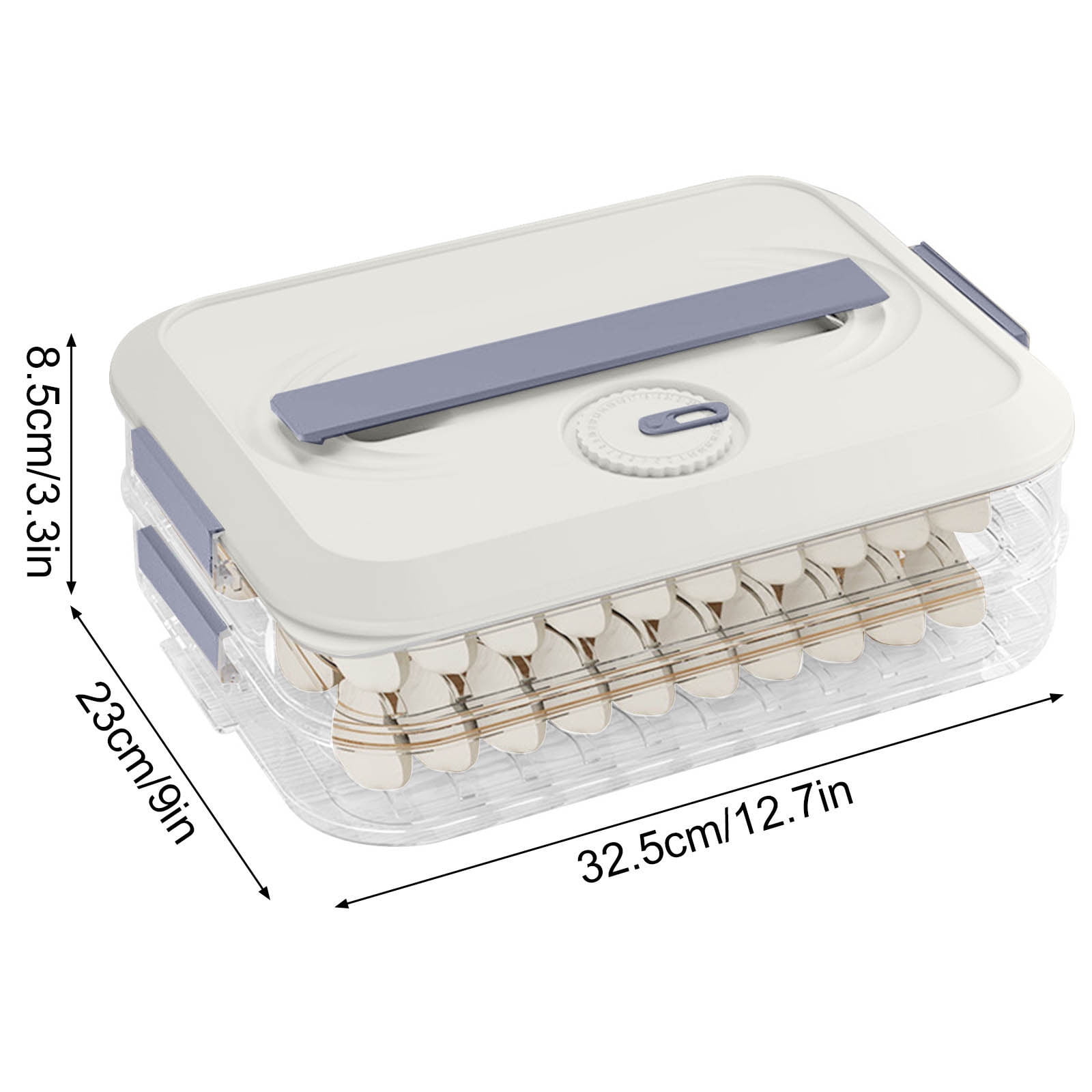 LMEEOR Lunchbox Adult Dumpling Box Well Sealed Storage Container Multi ...